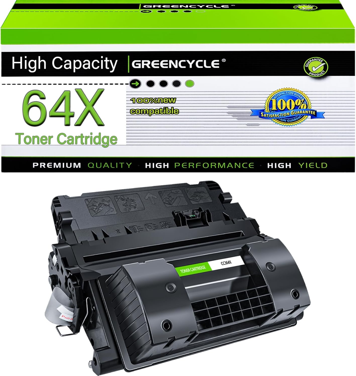 Amazon.com: greencycle 64X Compatible High Yield Black Toner Cartridge ...
