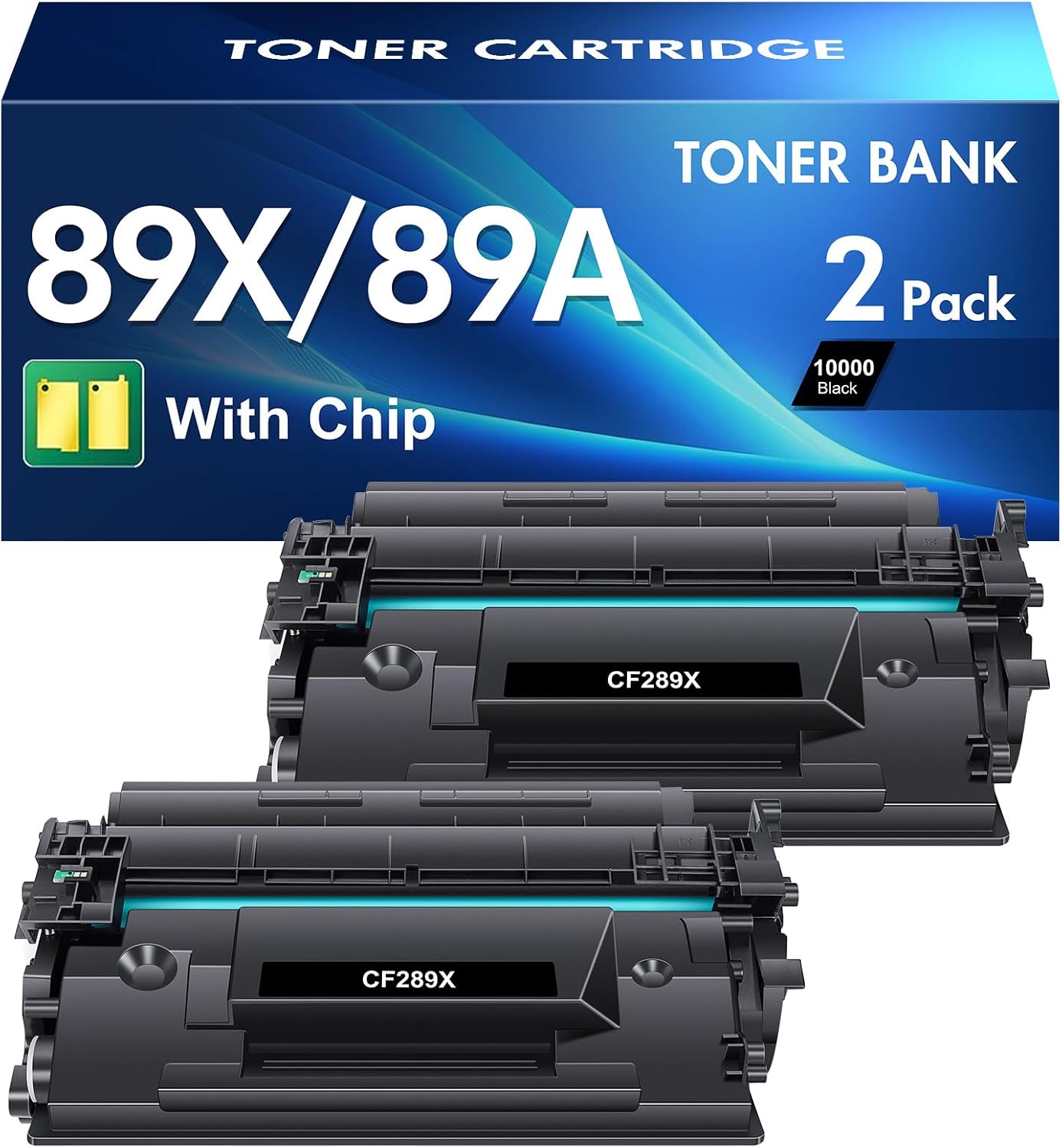Amazon.com: 89X 89A Black Toner Cartridge CF289X CF289A Compatible ...