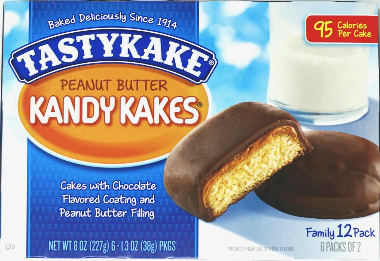 Amazon.com: Tastykake Kandy Kakes Dark Chocolate Peanut Butter Snack ...
