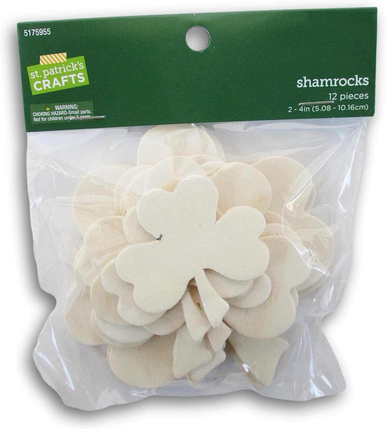 Amazon.com: Shamrock Wood Shape Cutouts - 12 Pieces - from 2-4 Inches