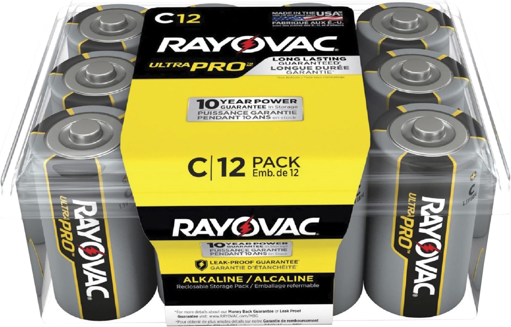 Amazon.com: Rayovac Batteries ALC-12PPJ UltraPro Industrial Alkaline ...
