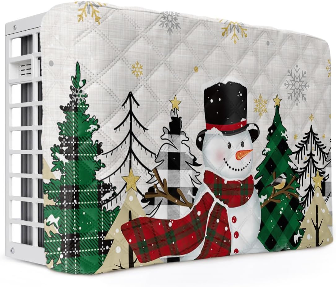 Amazon.com: Snowman Indoor Air Conditioner Cover for Window Units ...