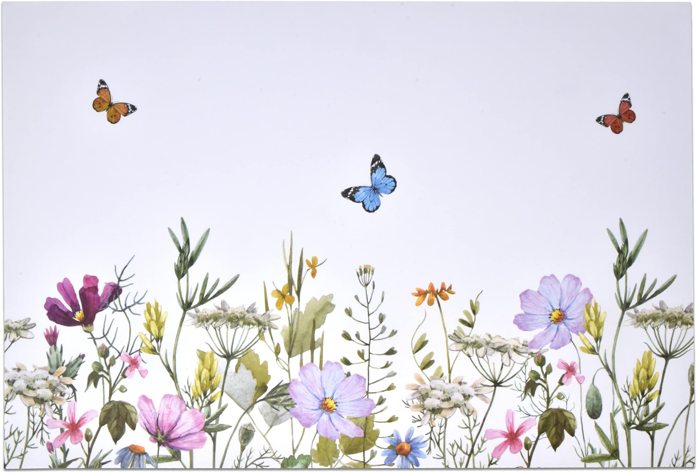 Amazon.com: AnyDesign 50 Pack Wildflower Paper Place Mats Vintage ...