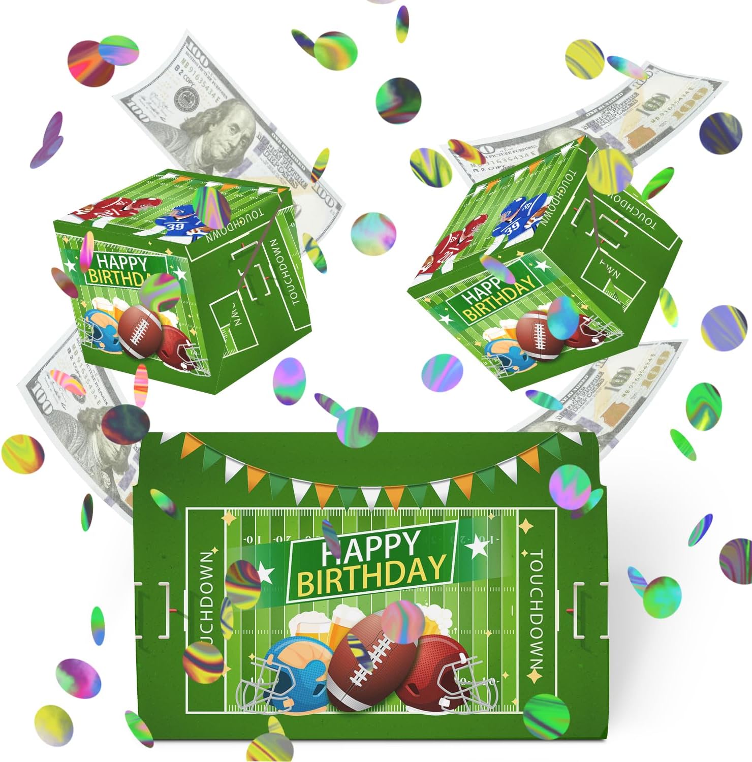 Amazon.com: Sirjiera Money Gift Box, Sports Decor Surprise Box with ...