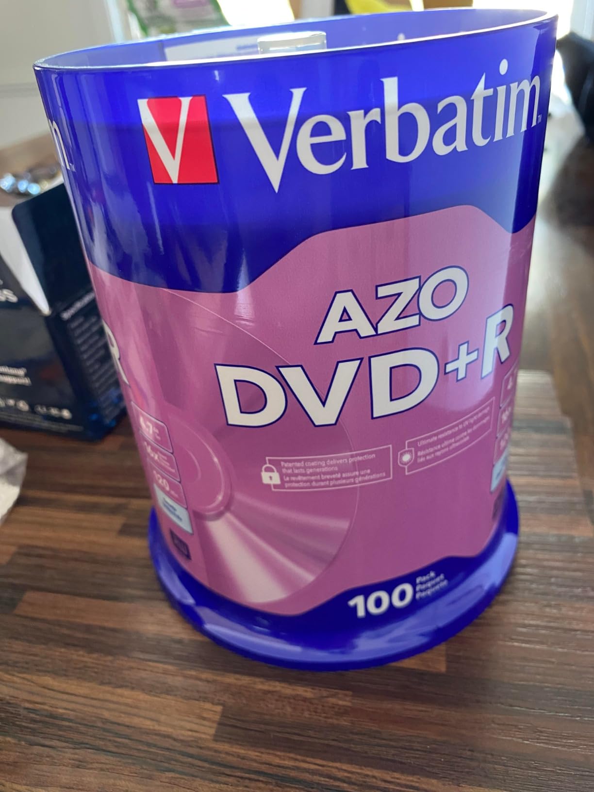 Verbatim AZO DVD+R 4.7GB 16X with Branded Surface - 100pk Spindle FFP ...