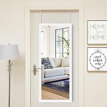 Amazon.com: NeuType 43"x18" Over The Door Full Length Mirror, Door Wall ...