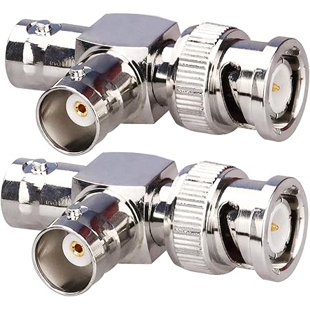 Amazon.com: Right Angle BNC Connector - 4 Pack - BNC Elbow Male Female Adapter / 90 Degree ...