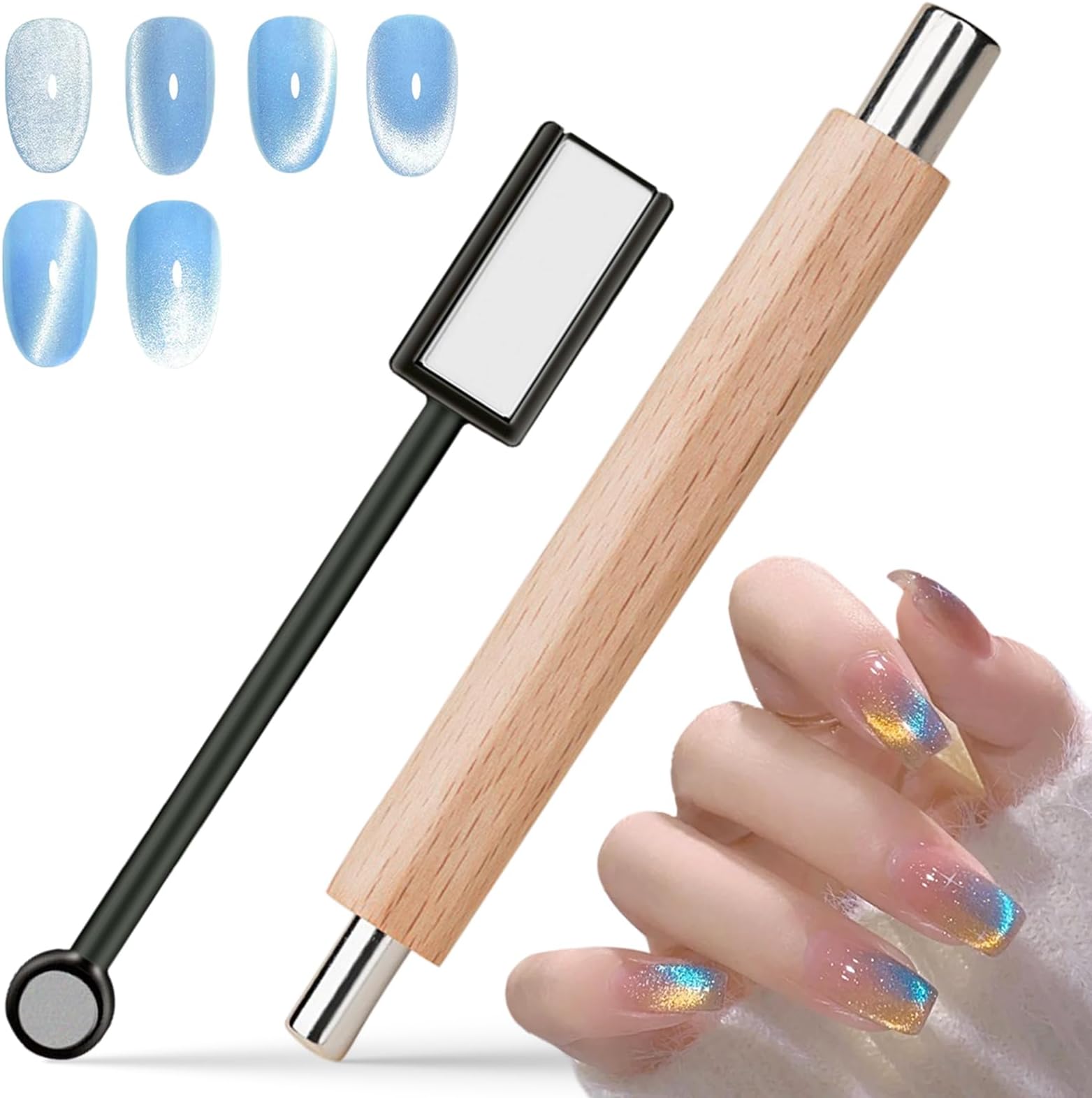 Amazon.com: 4Pcs Cat Eye Magnet for Nails, Nail Magnets Cat eye Magnet ...