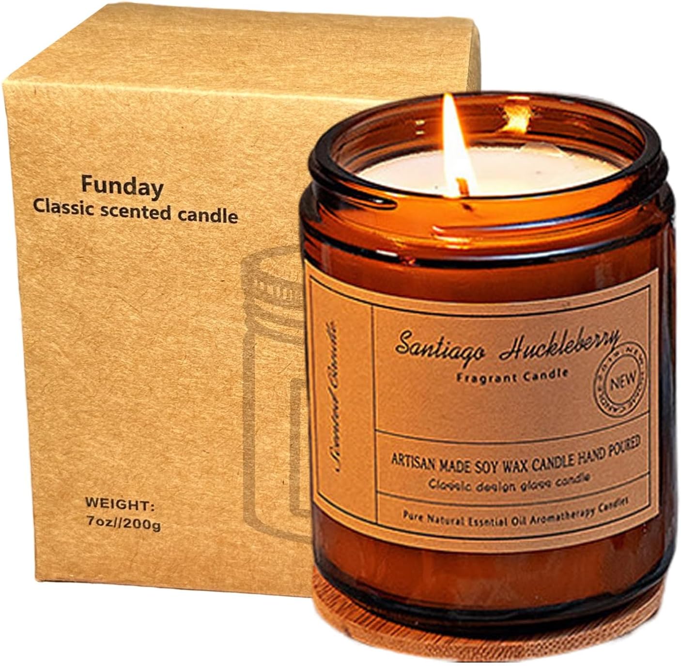 Amazon.com: Creative Hand Gift Handmade Fragrance Candle Soybean Wax ...