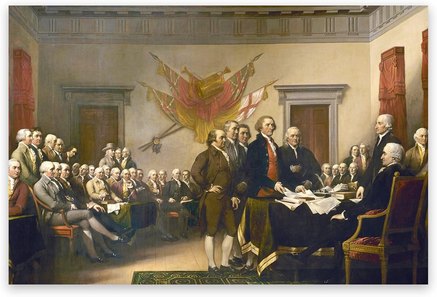 Amazon.com: Signing of the Declaration of Independence Wall Art - John ...
