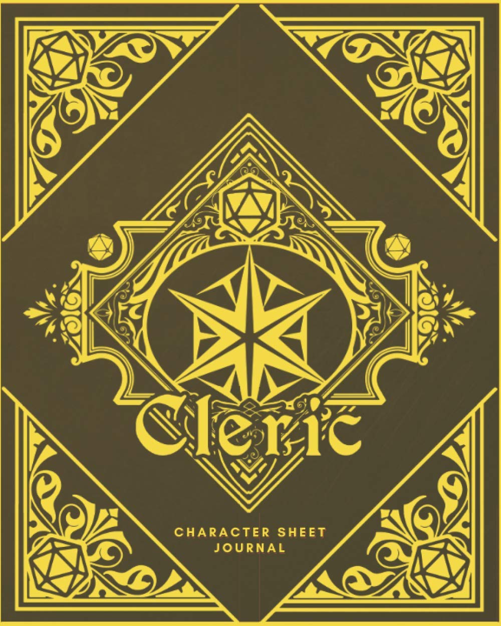 Cleric Character Sheet Journal: DnD Notebook With 50 Character Pages ...