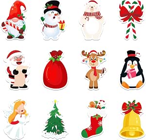 Amazon.com : GLKTOPO 12 Styles 240 Pages Christmas Sticky Notes ...