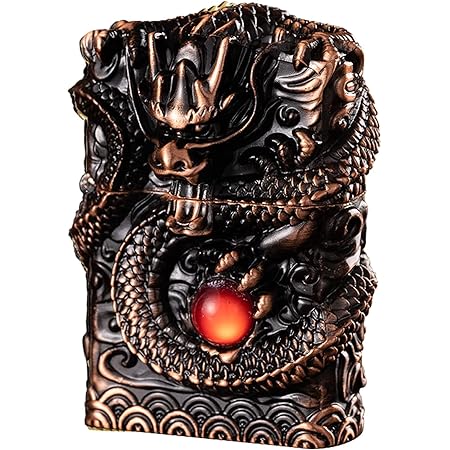 Amazon.com: Cool Lighters, Windproof Carving Dragon Antique Lighter ...