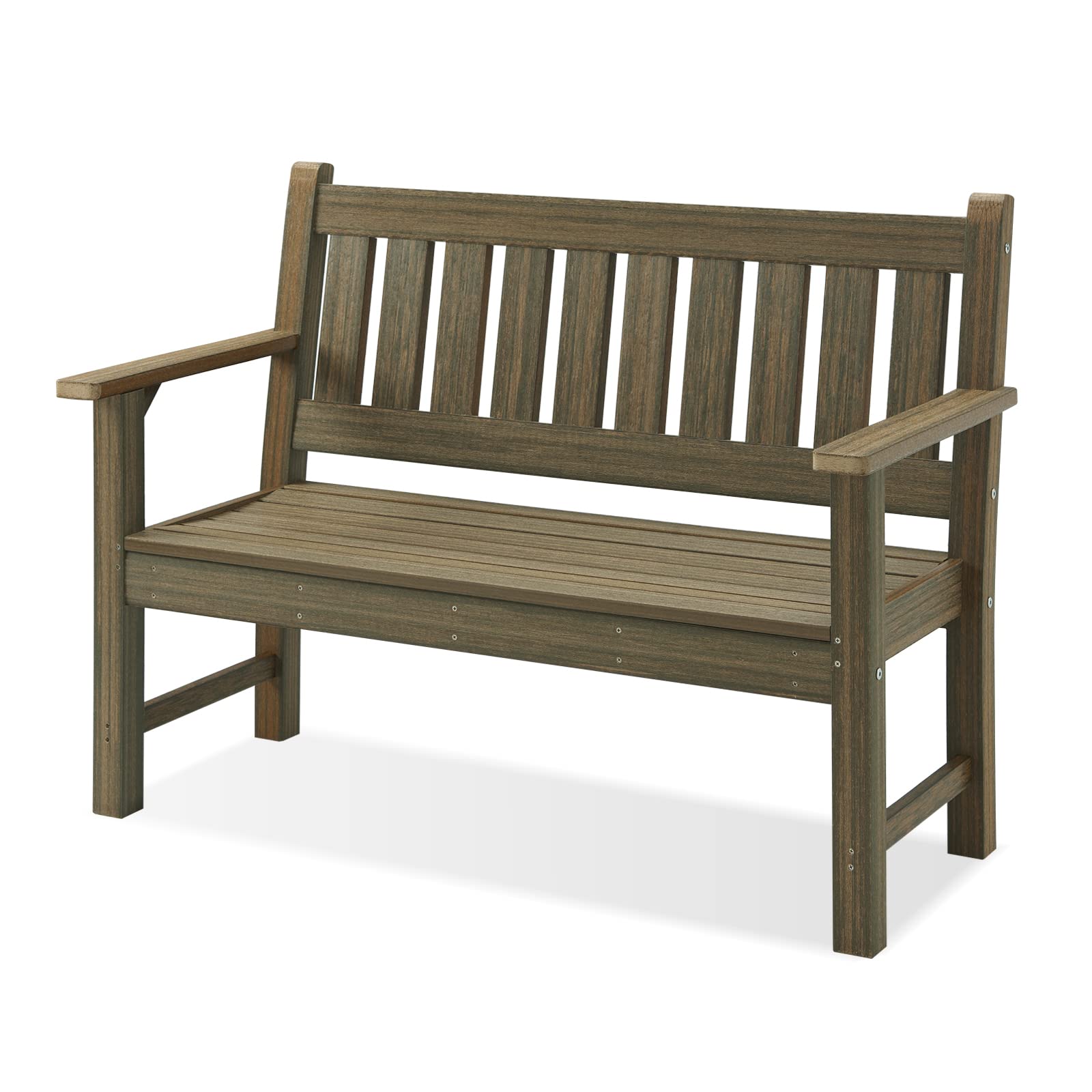 Amazon.com: ACUEL Outdoor Bench, 2-Person Garden Bench, Poly Lumber ...