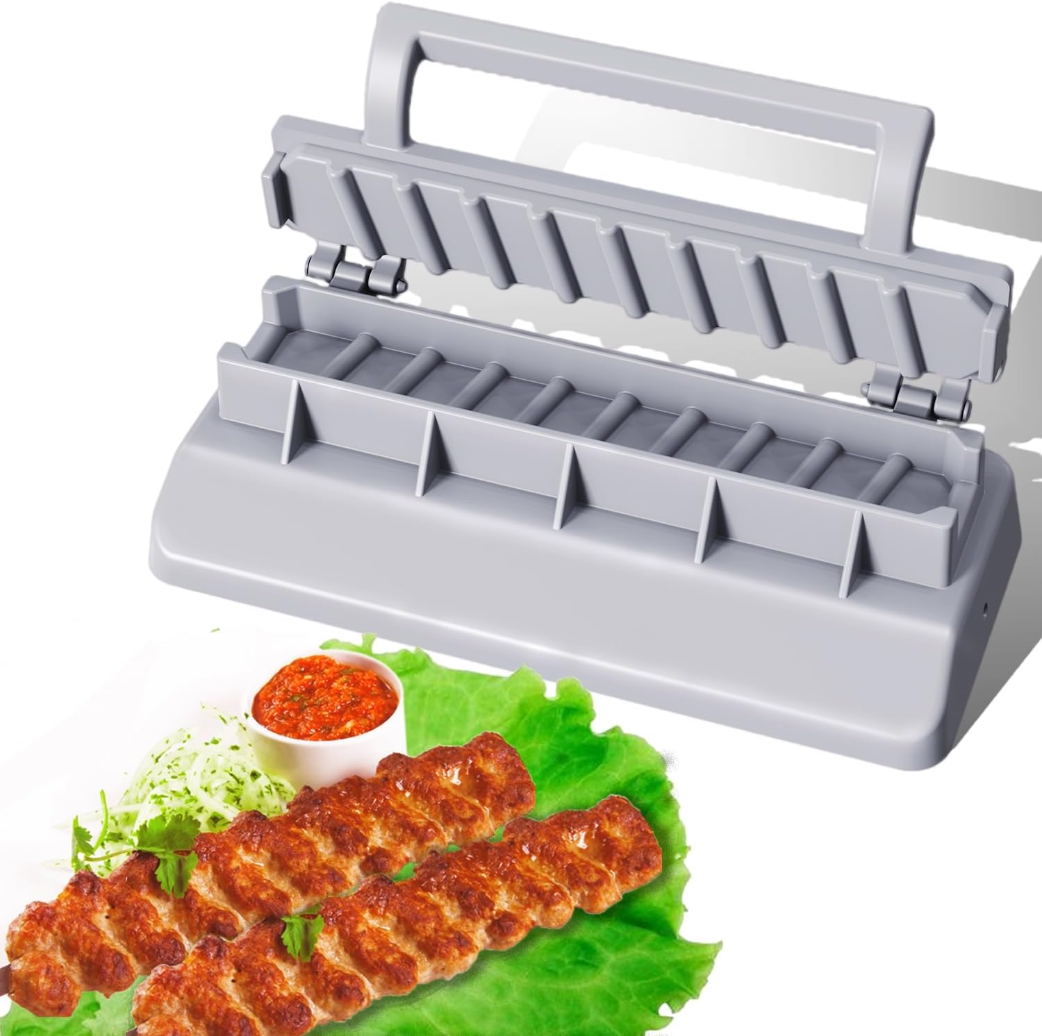 Amazon.com: Kebab Maker Press Machine, Large Kabob Skewers Mould ...