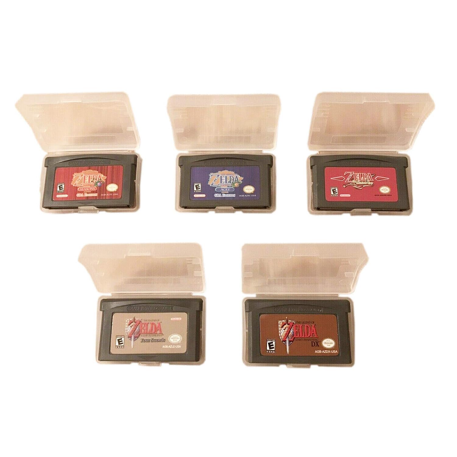 Amazon.com: 5 Pcs The Legend of Zelda Game Boy Advance Game Cartridge ...