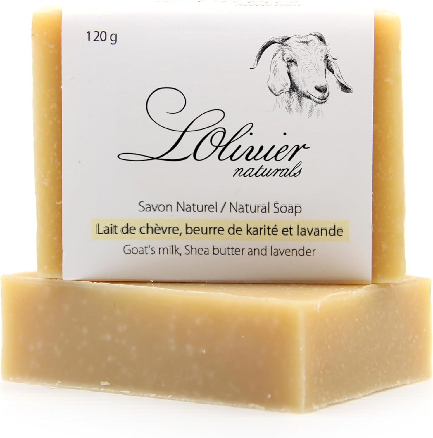 2 Pack Goat's Milk Soap - With Shea Butter and Lavender - All Natural ...