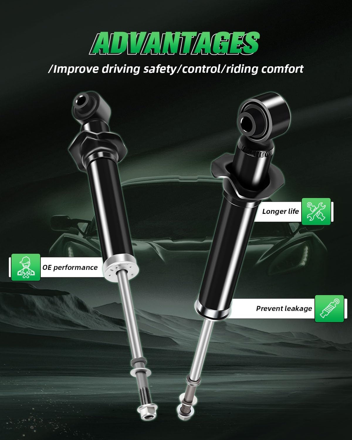 SCITOO Shocks for Toyota Celica, (Rear, 2Pcs), Shocks Absorbers ...