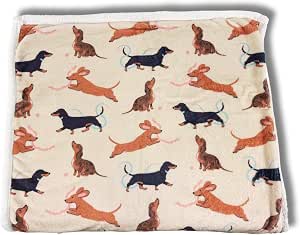 P Dot Wolf Dachshund Design Cute Creations Dog Blanket Throw Dog ...