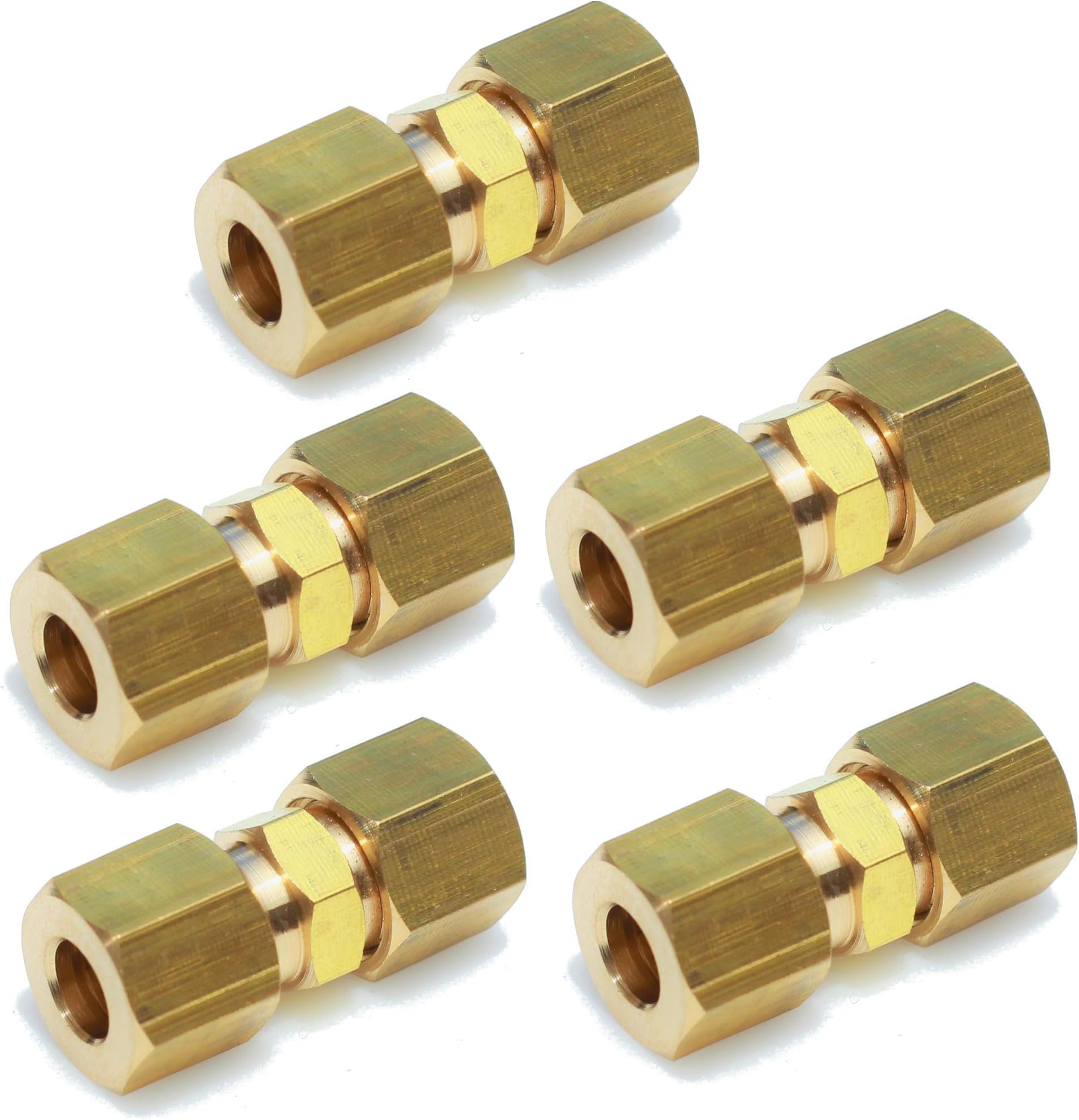 Amazon.com: Ice Maker Water Line Brass Compression Tube Fitting, 1/4 ...