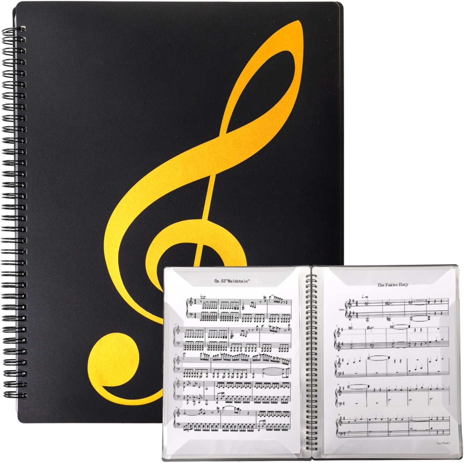 Amazon.com: Pumtus Sheet Music Folder, 60 Pages Sheet Music Binder ...