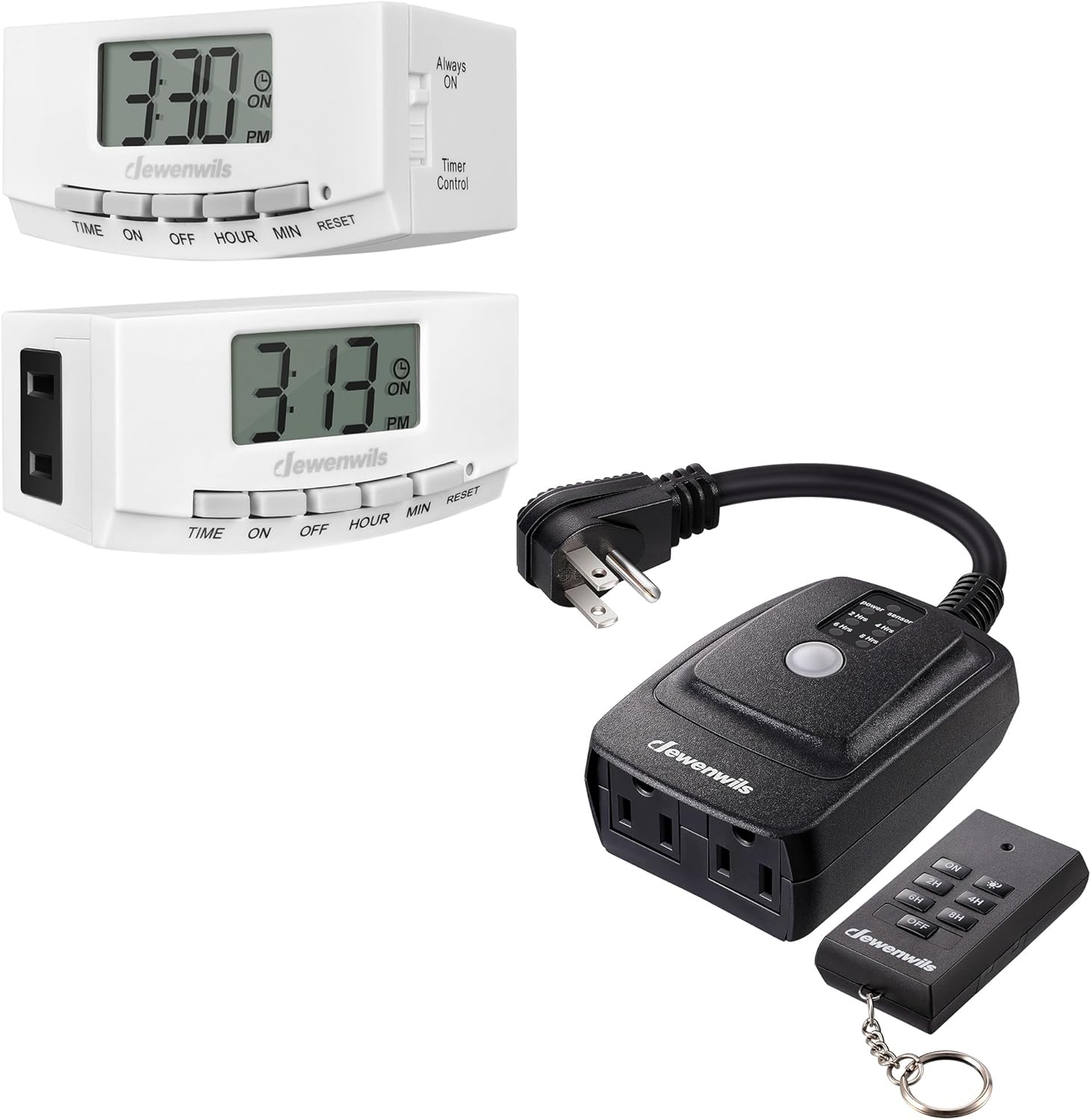 Amazon.com: DEWENWILS Timer Outlet+ DEWENWILS Light Sensor Timer ...
