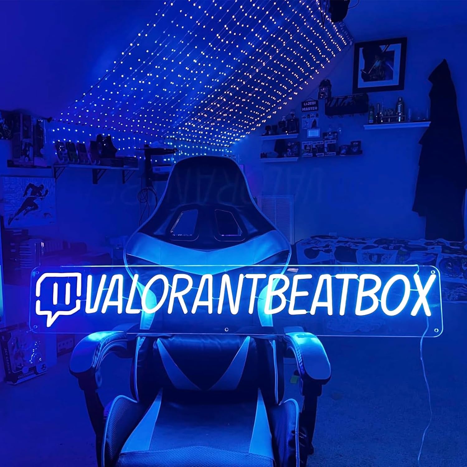 Custom Gamer Tag LED Neon Light, Personalized Live Streaming Channel ID ...