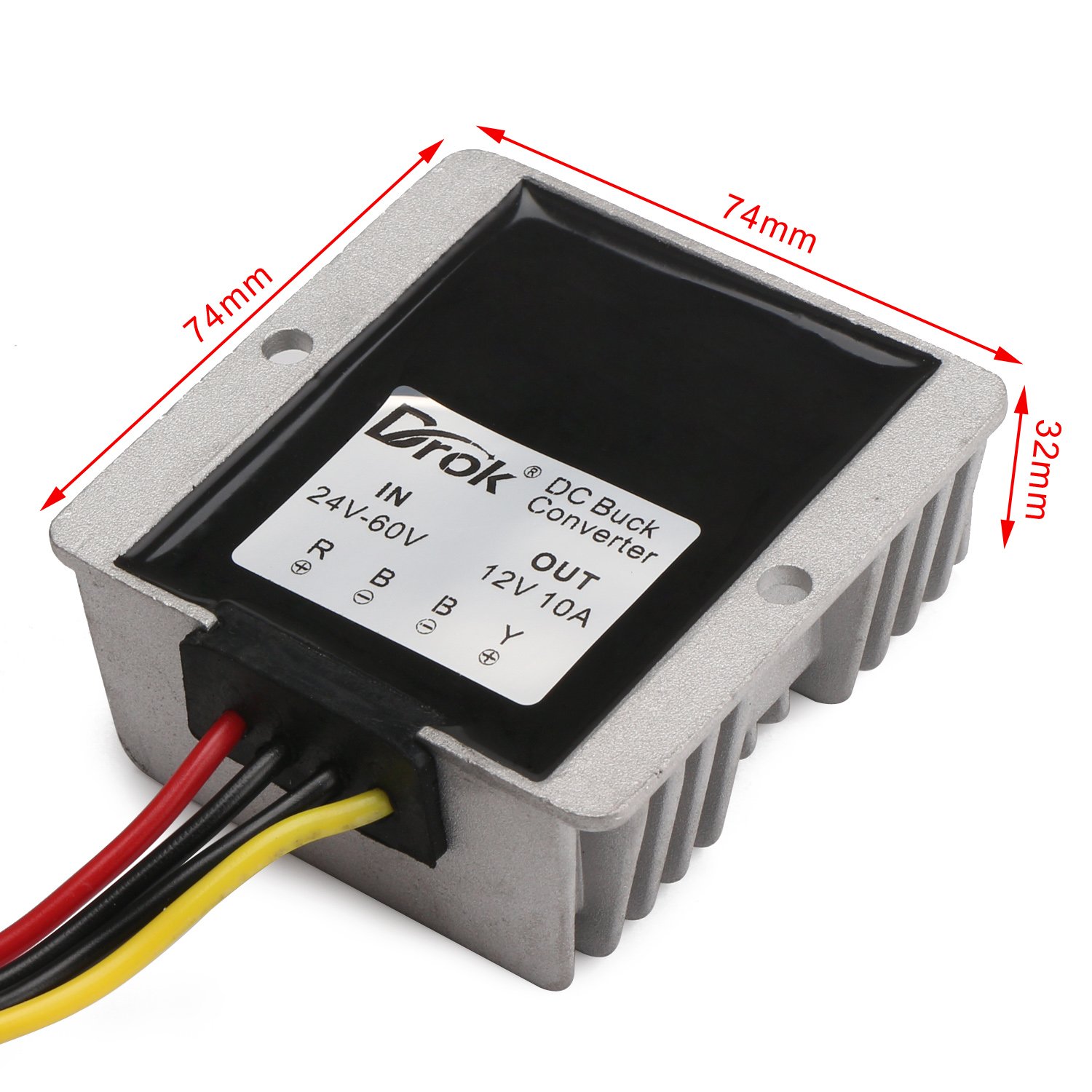Snapklik.com : 36V 48V To 12V Voltage Reducer, 120W 10A DC To DC ...