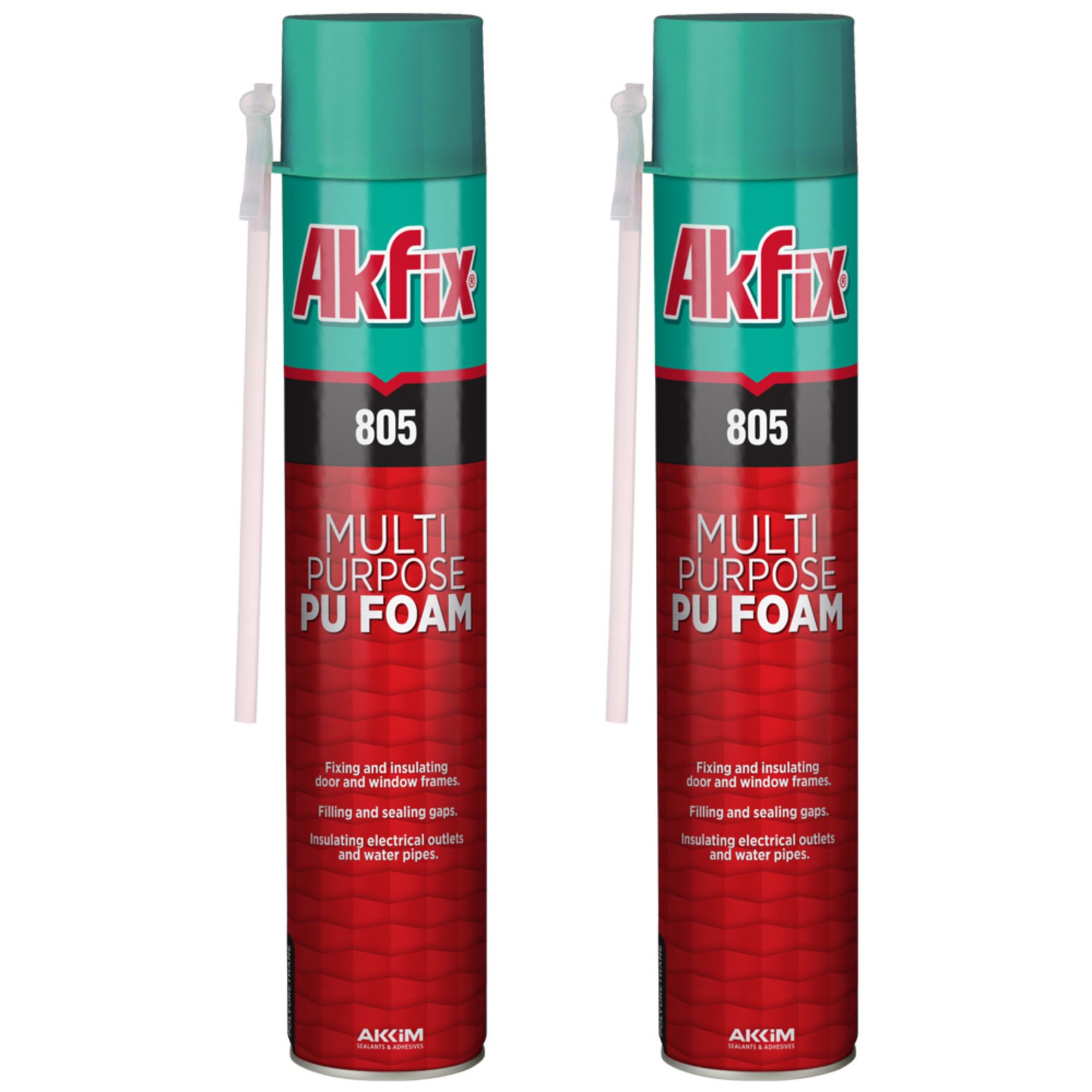 Snapklik.com : Akfix 805 Gap Filler Expanding Foam Sealant (2x25.3 Oz ...