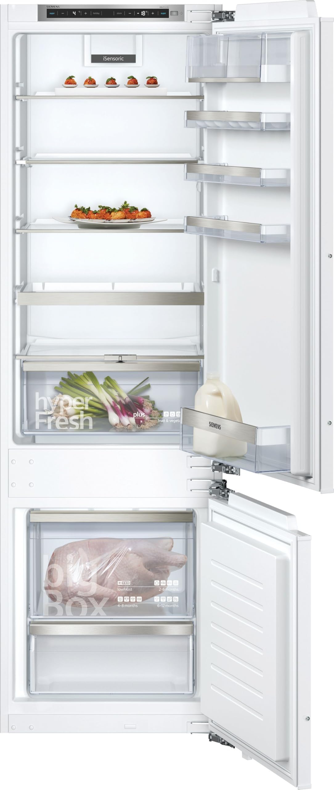 Bosch KIN86ADD0 Serie 6 Einbau-Kühl-Gefrier-Kombination, 177,2 x 55,8 ...