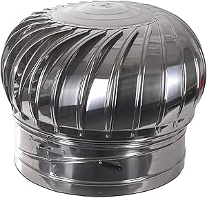 Amazon.com: MoSumOn Roof Wind Turbines Cap Vent, 304 Stainless Steel ...