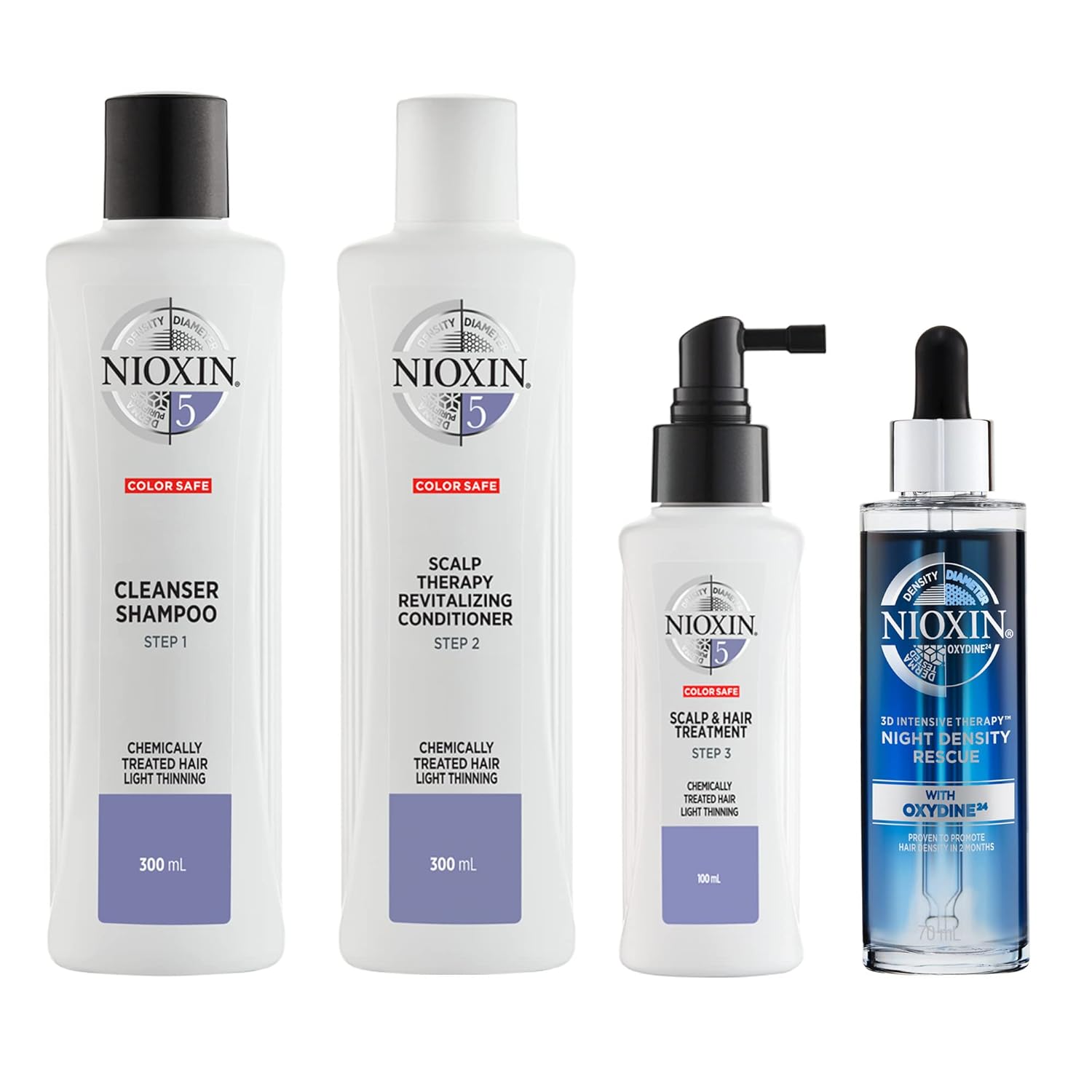 Amazon.com: Nioxin System Kit 5, Cleanse, Condition, and Treat the ...