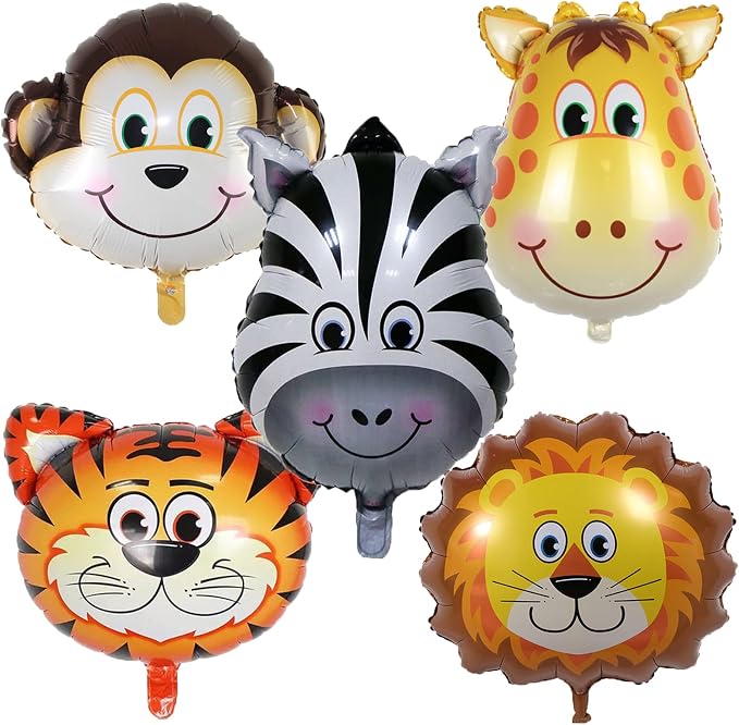 Amazon.com: Jungle Safari Birthday Party Decorations 5PCS Giant Safari ...
