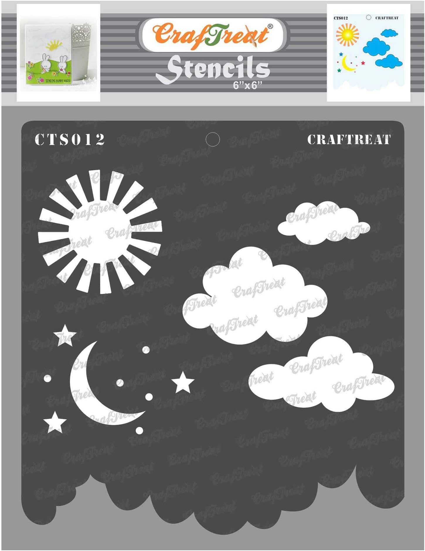 Amazon.com : 5PCS Cloud Stencil Cloud Stencil for Art and Craft ...