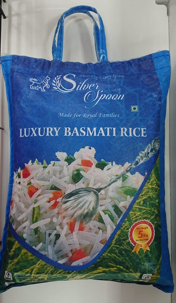 SILVER SPOON LUXURY BASMATI RICE 5kg : Amazon.in: Grocery & Gourmet Foods