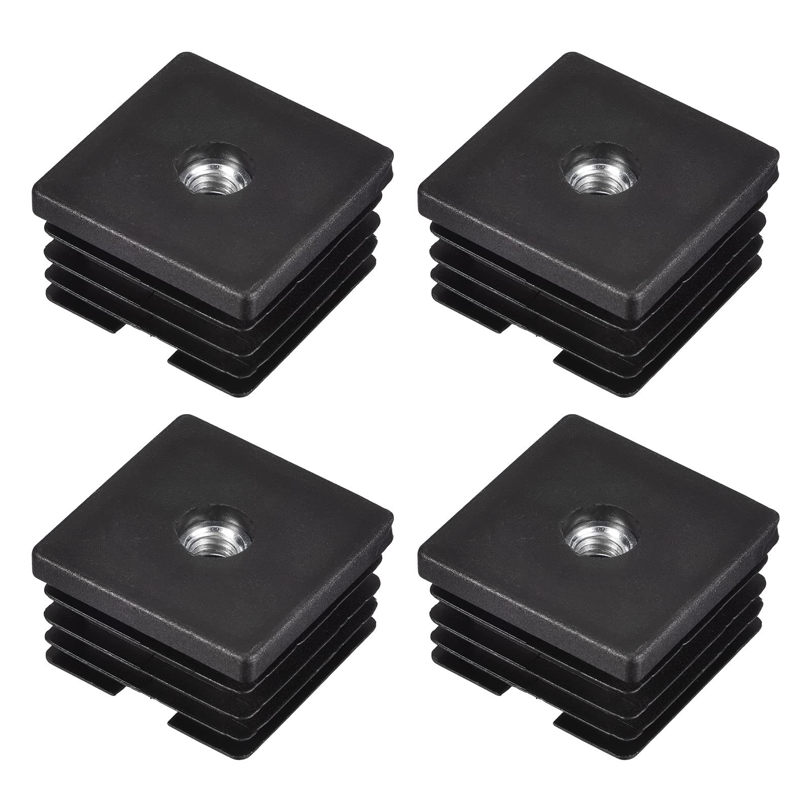 Amazon.com: uxcell 4Pcs Inserts for Square Tubes with M8 Thread, for 1. ...