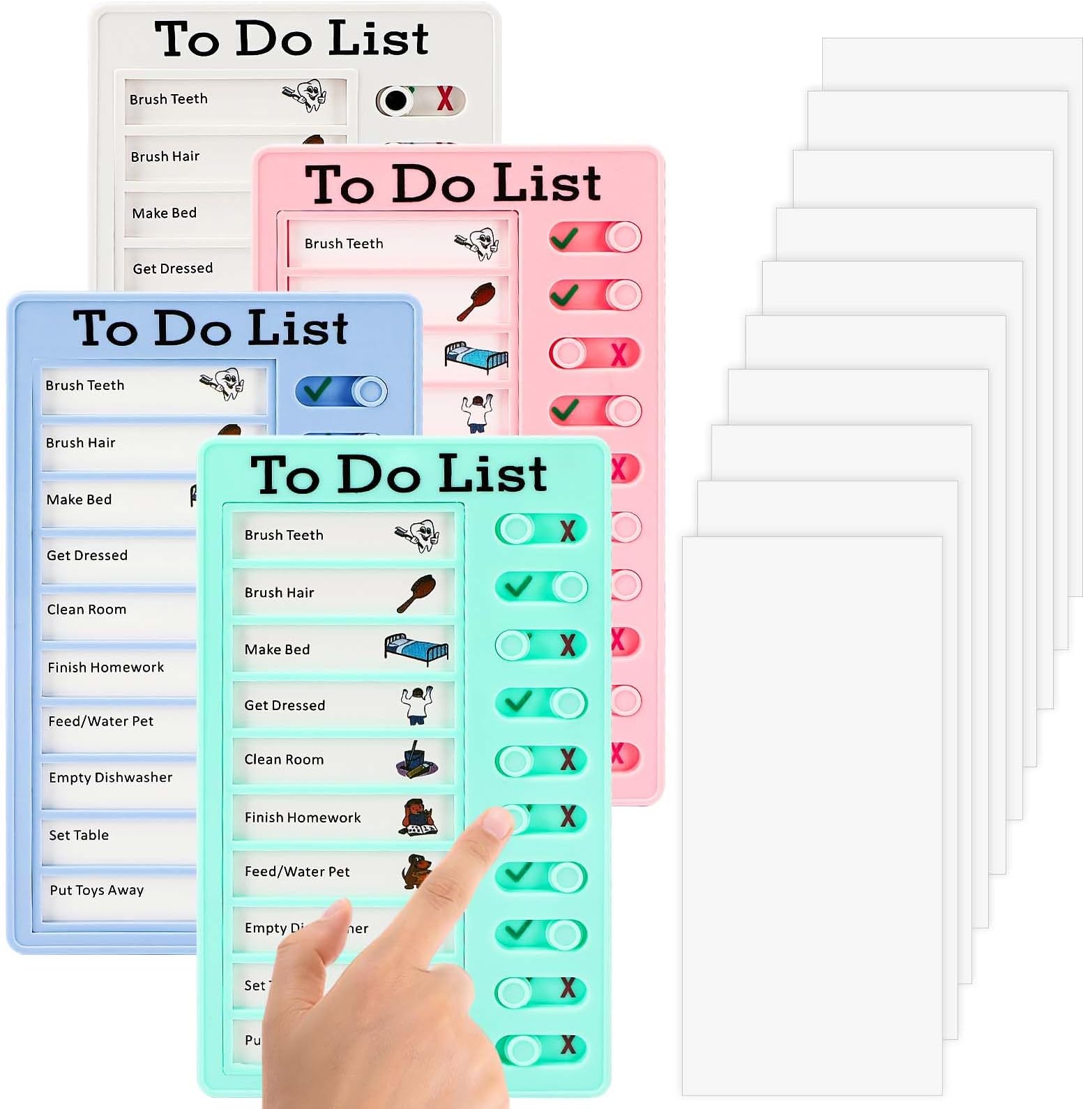 Litimkat 4 Stück Memo Checklist Boards, To Do List Checklist Board ...