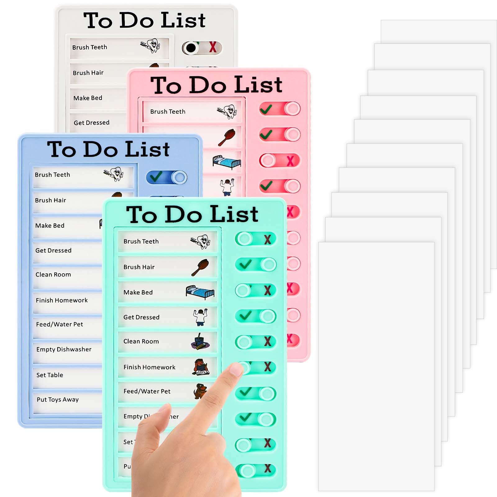 Lista De Verificación En Blanco Conjunto De Plantillas De
