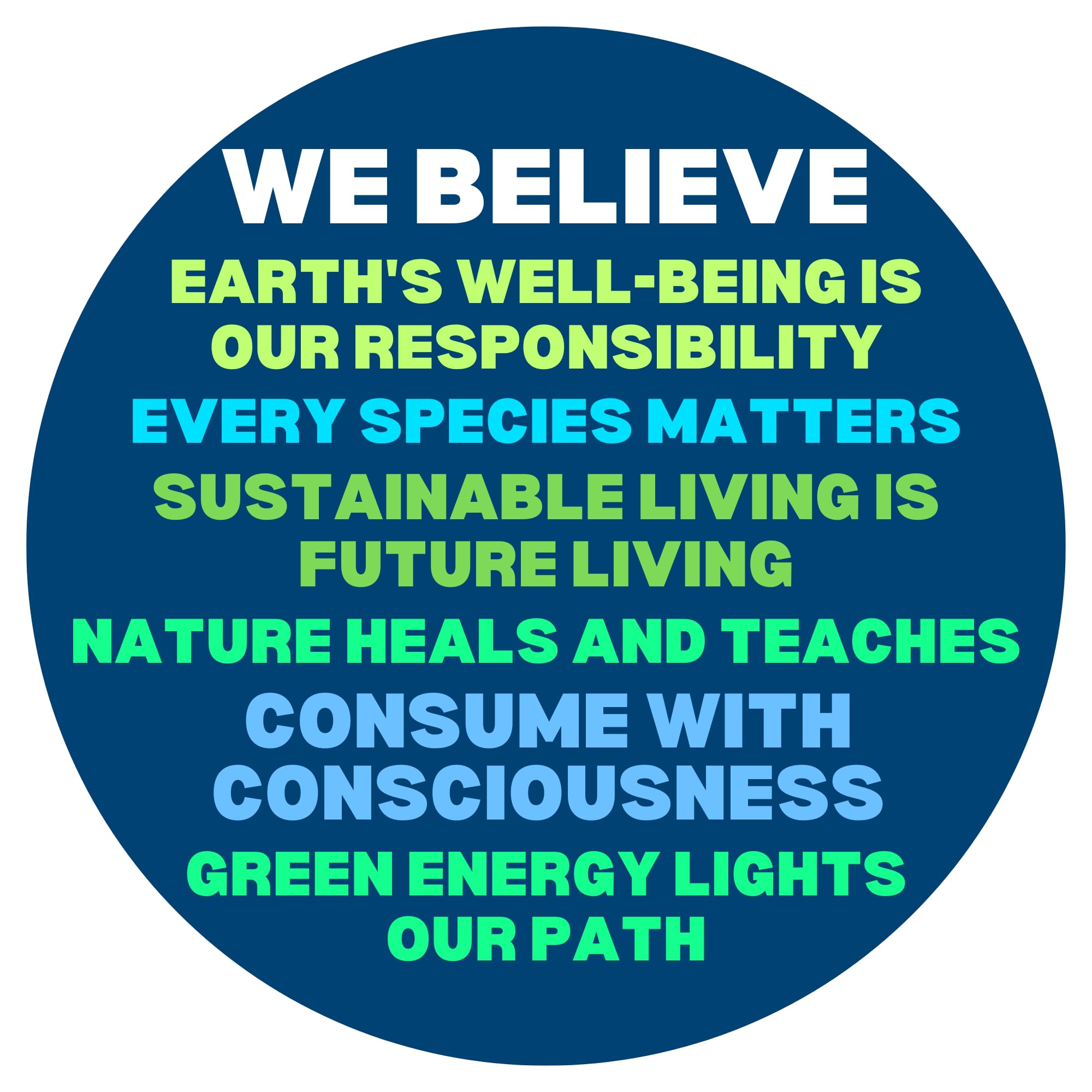 Amazon.com: We Believe Save The Earth Magnet, Sustainable Living ...