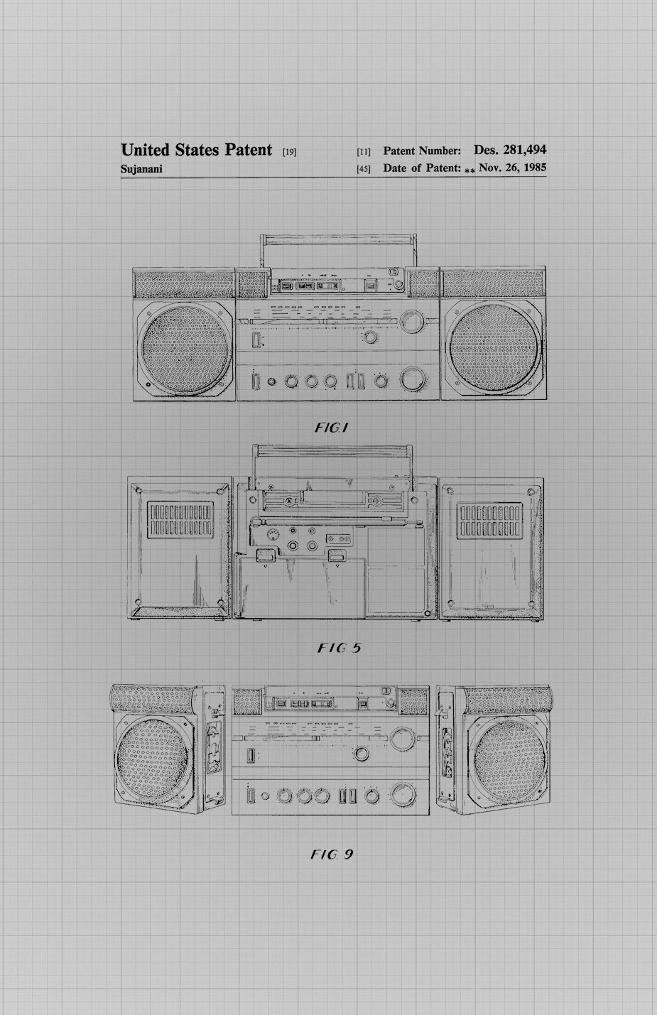 Framable Patent Art the Original Poster Art Print Brooklyn Ghetto ...