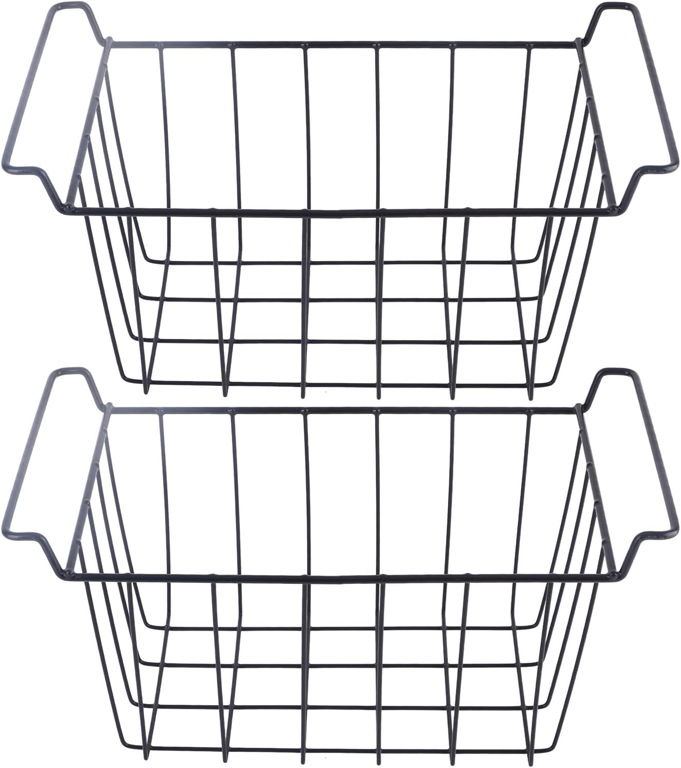 Freezer Baskets,2 PCS Freezer Baskets for Chest Freezer Pe Coated ...