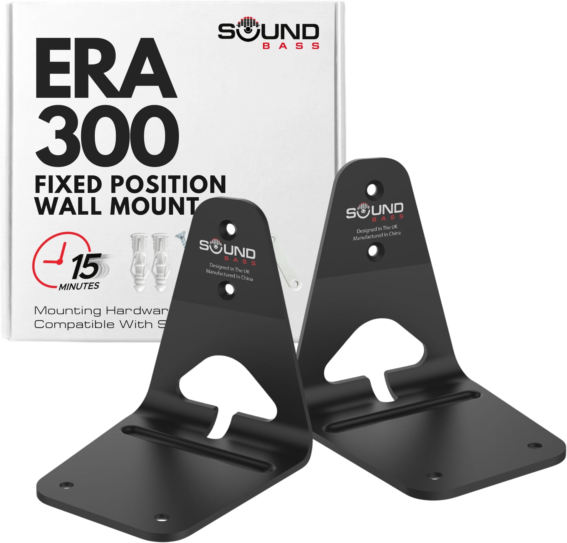 Amazon.com: ERA300 Wall Mount Bracket, Low Profile, Black, Twin Pack ...