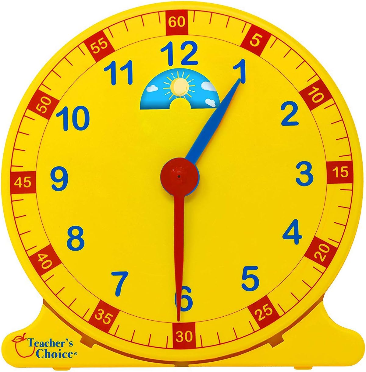 Amazon.com: Learn How to Tell Time Teaching Clock – Large 12" Classroom ...