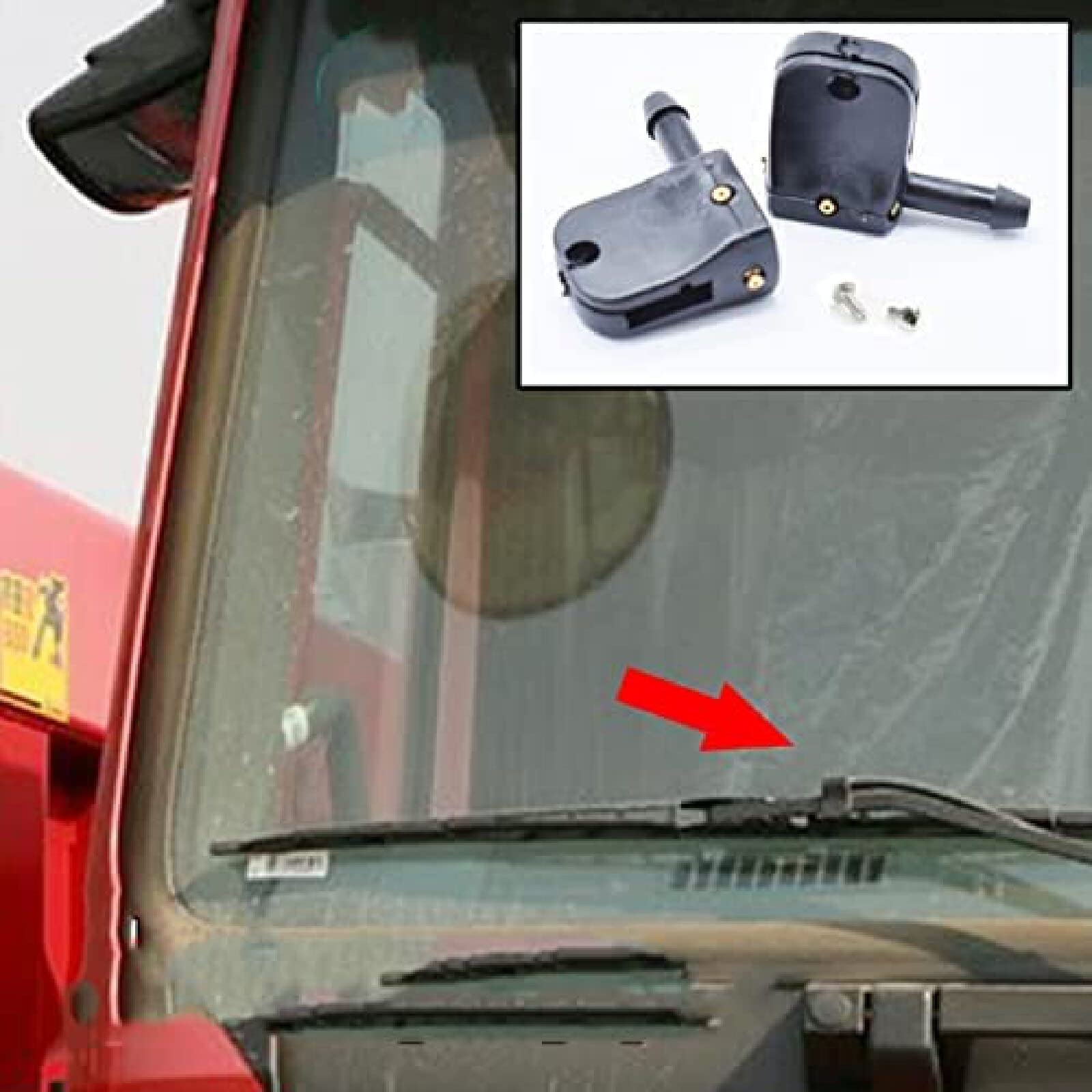 Windshield Wiper Sprayer Nozzle Cheap Universal Washer Nozzle Spray Jet ...