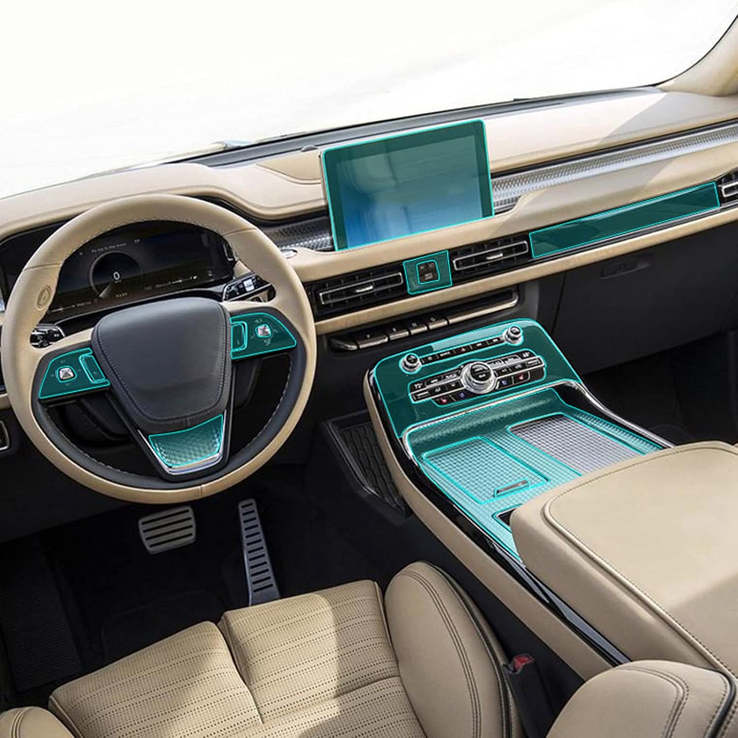 Amazon.com: HASWEX Car Interior Central Console Gear Screen Navigation ...