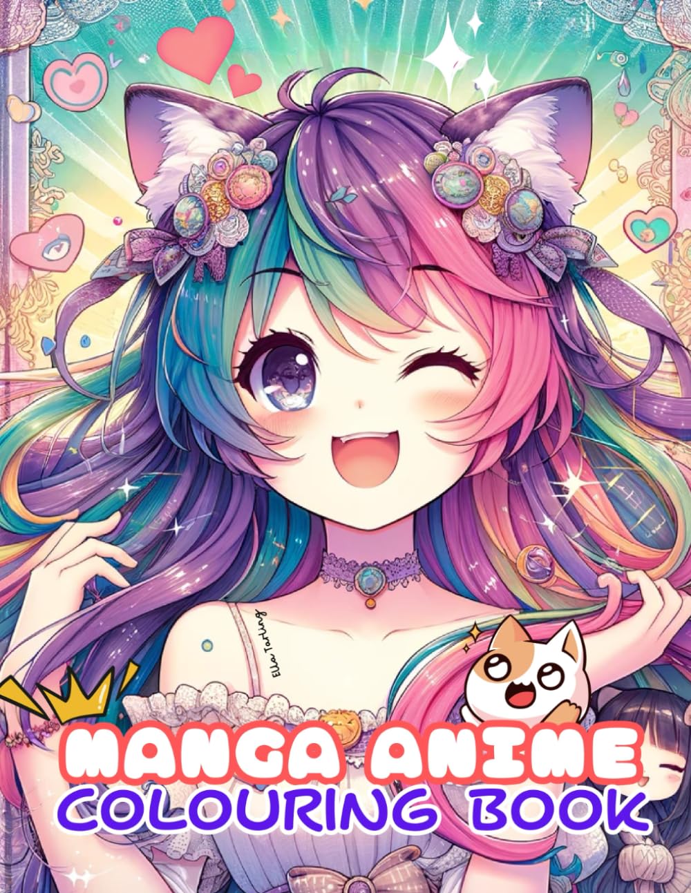 Amazon.com: Manga Anime Shojo Colouring Book for Girls Aged 8 and Up ...