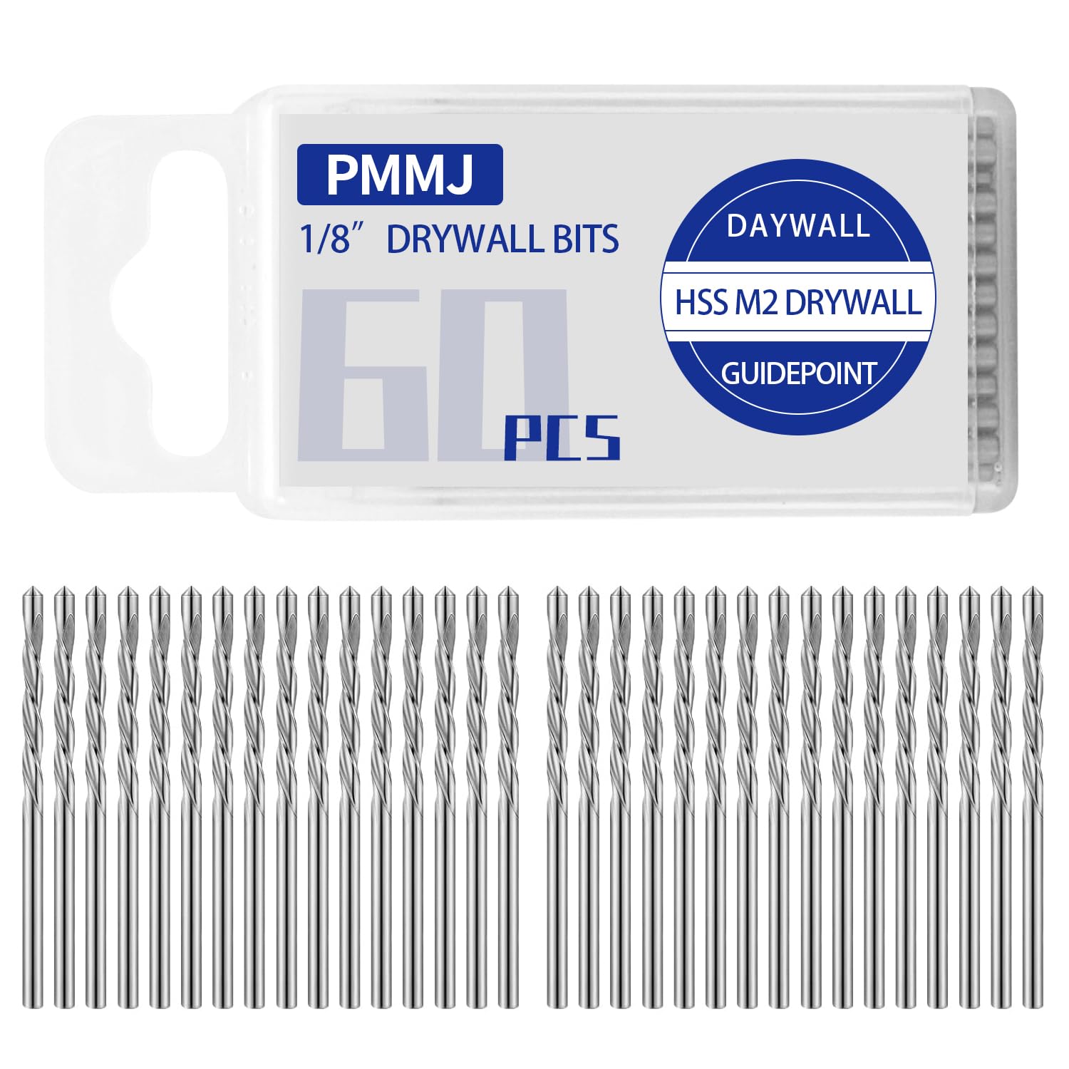 Snapklik.com : 60 Pcs Drywall Router Bits - 1/8 Inch Guide Point ...