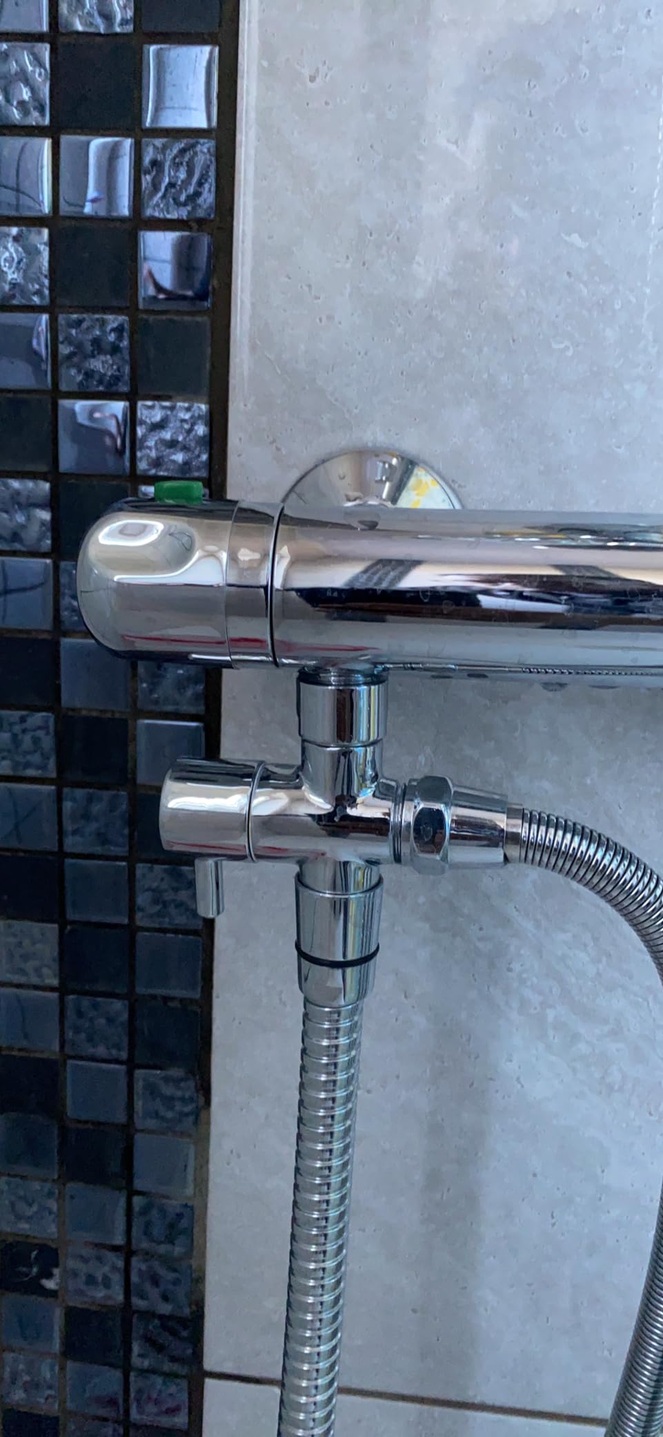 JZK 3-Way Shower arm Diverter Valve 1/2 inch, Brass Shower Head ...