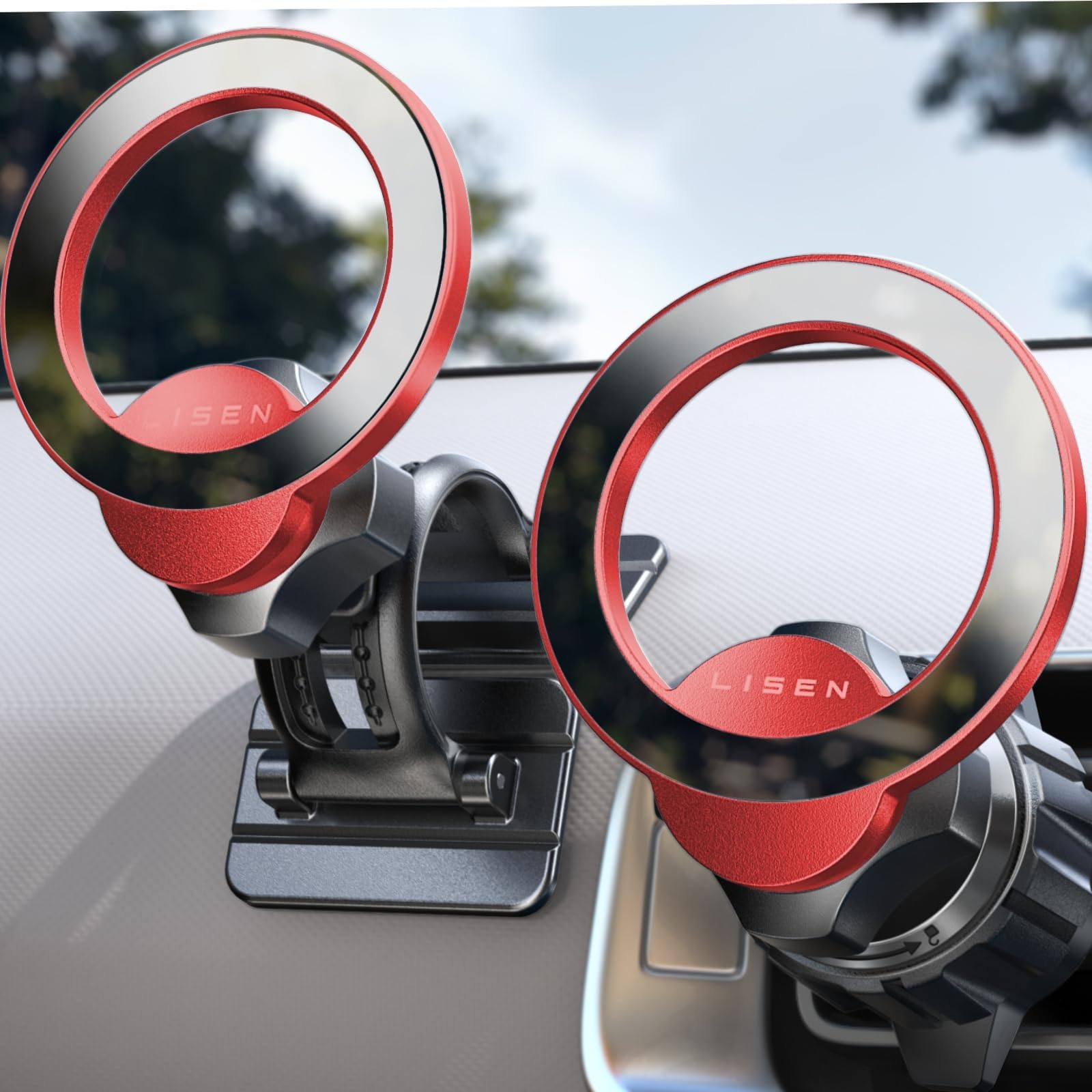 Amazon.com: LISEN Ultra Magnetic Car Phone Holder, for MagSafe Car ...