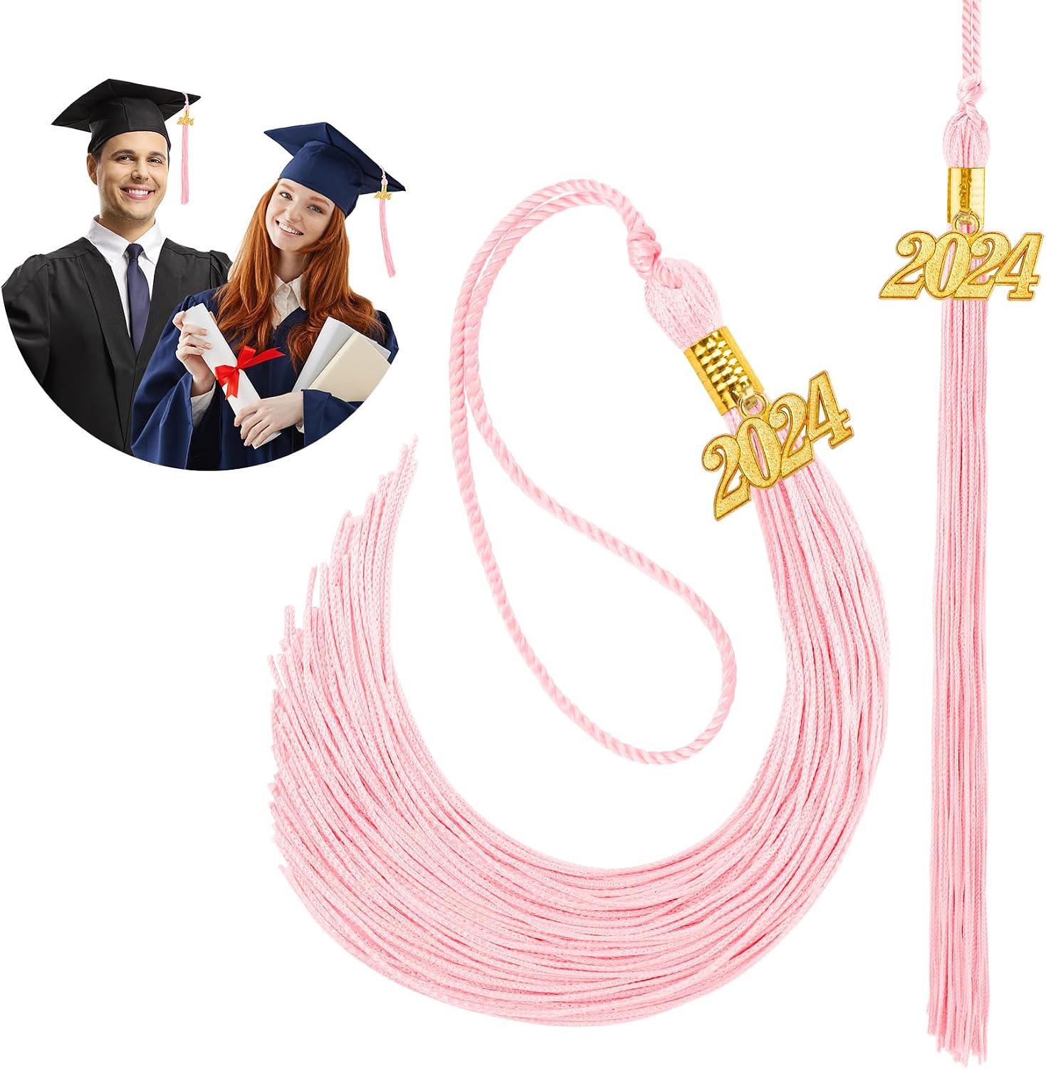 Amazon.com: Pink Tassel,Pink Graduation Tassel 2024,Class of 2024 ...